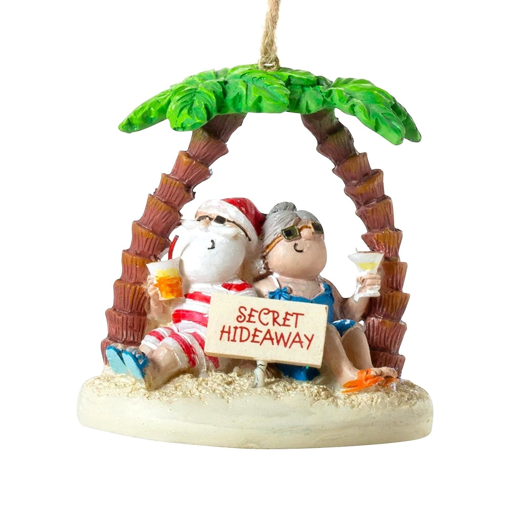 Santa's Secret Hideaway with Mrs. Claus Ornament 870-89 – Christmas Etc.
